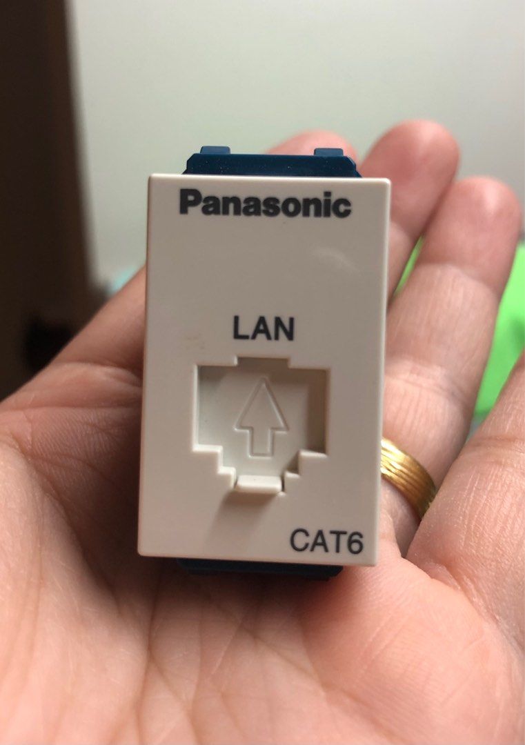 Panasonic WEG-246886 CAT6 DATA Modular LAN Jack, Computers & Tech ...
