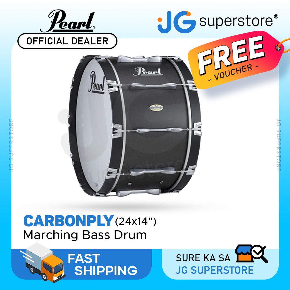 Pearl Carbonply 24 x 14 Bass Drum Championship Series with 6-Ply Maple ...