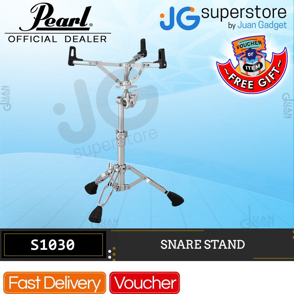 Pearl S1030 Pro Snare Stand Double Braced with Gyrolock Omni-Directional Tilter Air Suspension ...