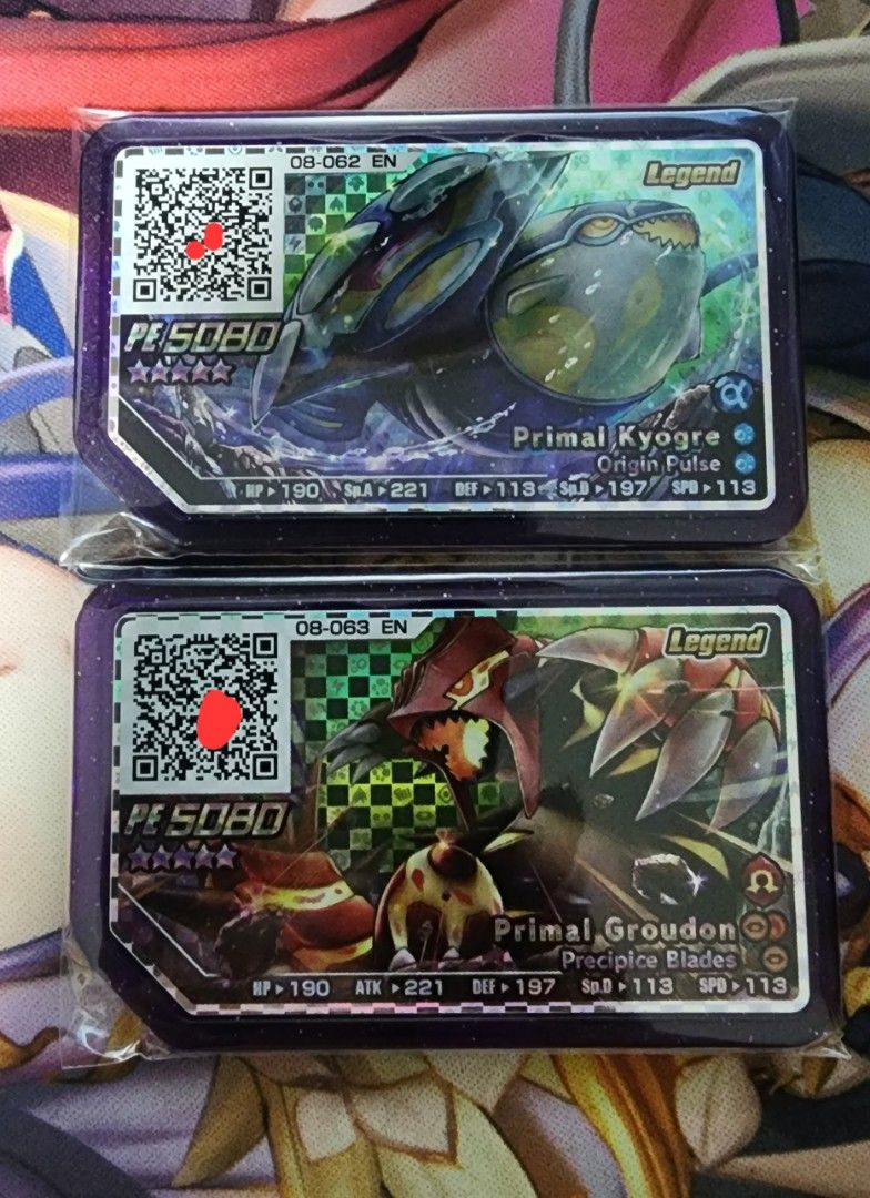 Pokemon Gaole L4 Primal Groudon & Kyogre, Hobbies & Toys, Toys & Games ...