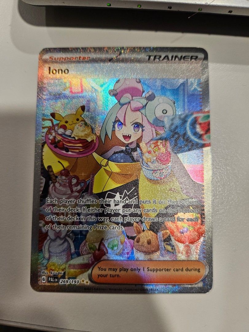 Pokemon Iono SAR English 269/193, Hobbies & Toys, Toys & Games on Carousell