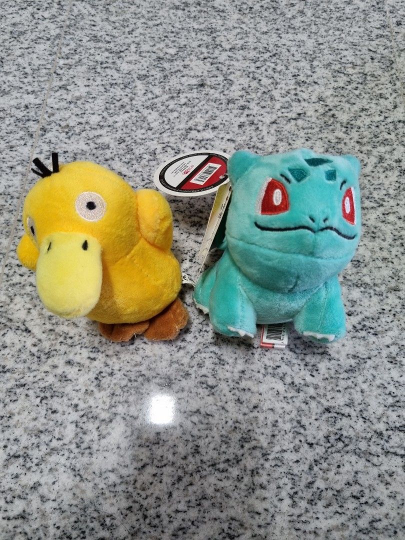 Pokemon-Psyduck&Bulbasaur, Hobbies & Toys, Toys & Games on Carousell