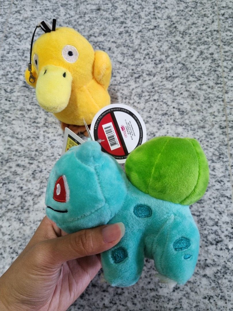 Pokemon-Psyduck&Bulbasaur, Hobbies & Toys, Toys & Games on Carousell