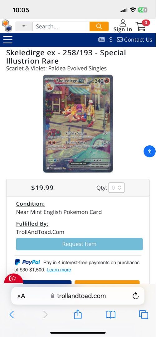 Pokémon cards: Contact Us Skeledirge ex - 258/193 - Special Illustrion Rare Scarlet & Violet ...