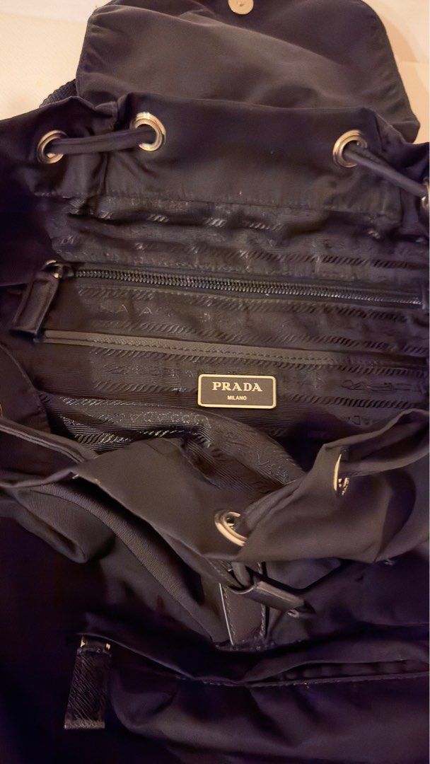 Prada Backpack - With original receipt, Women's Fashion, Bags & Wallets ...