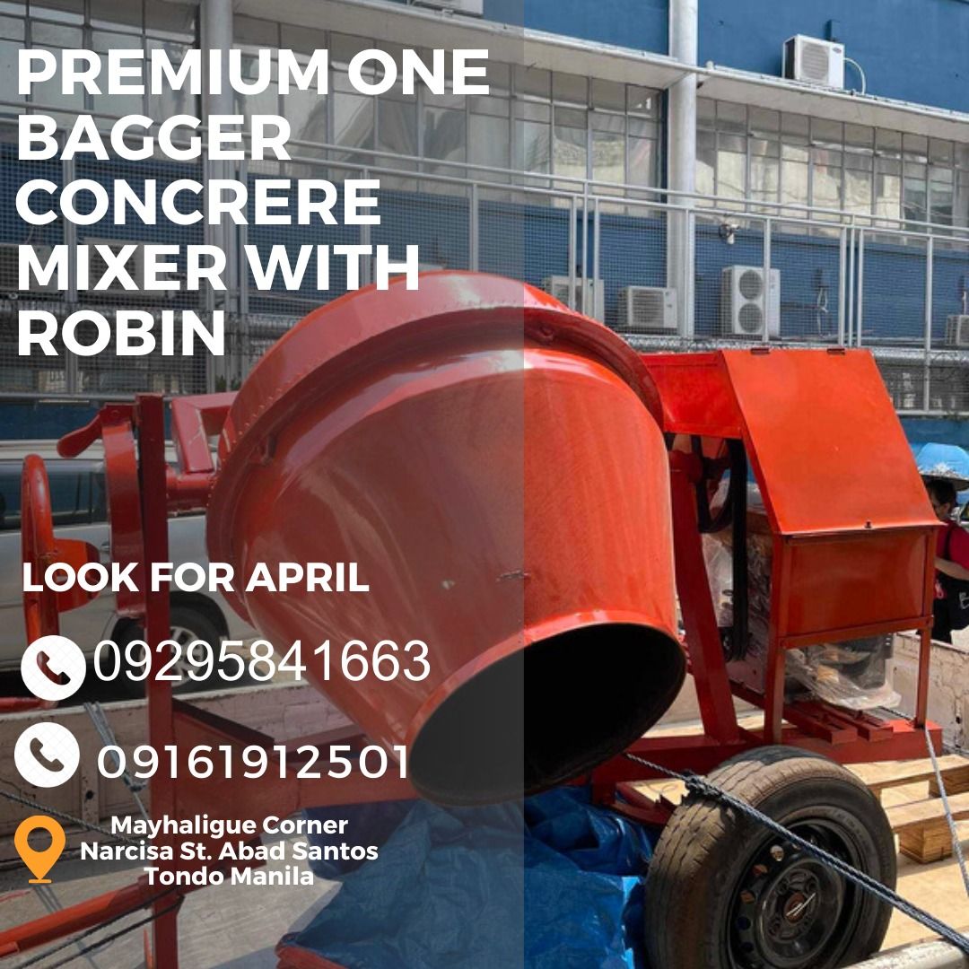 PREMIUM ONE BAGGER CONCRETE MIXER WITH ROBIN, Commercial & Industrial ...