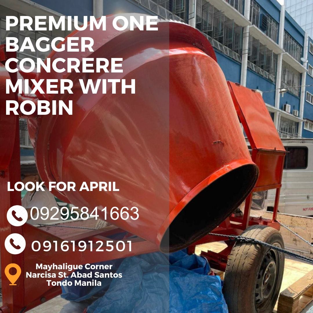 PREMIUM ONE BAGGER CONCRETE MIXER WITH ROBIN, Commercial & Industrial ...