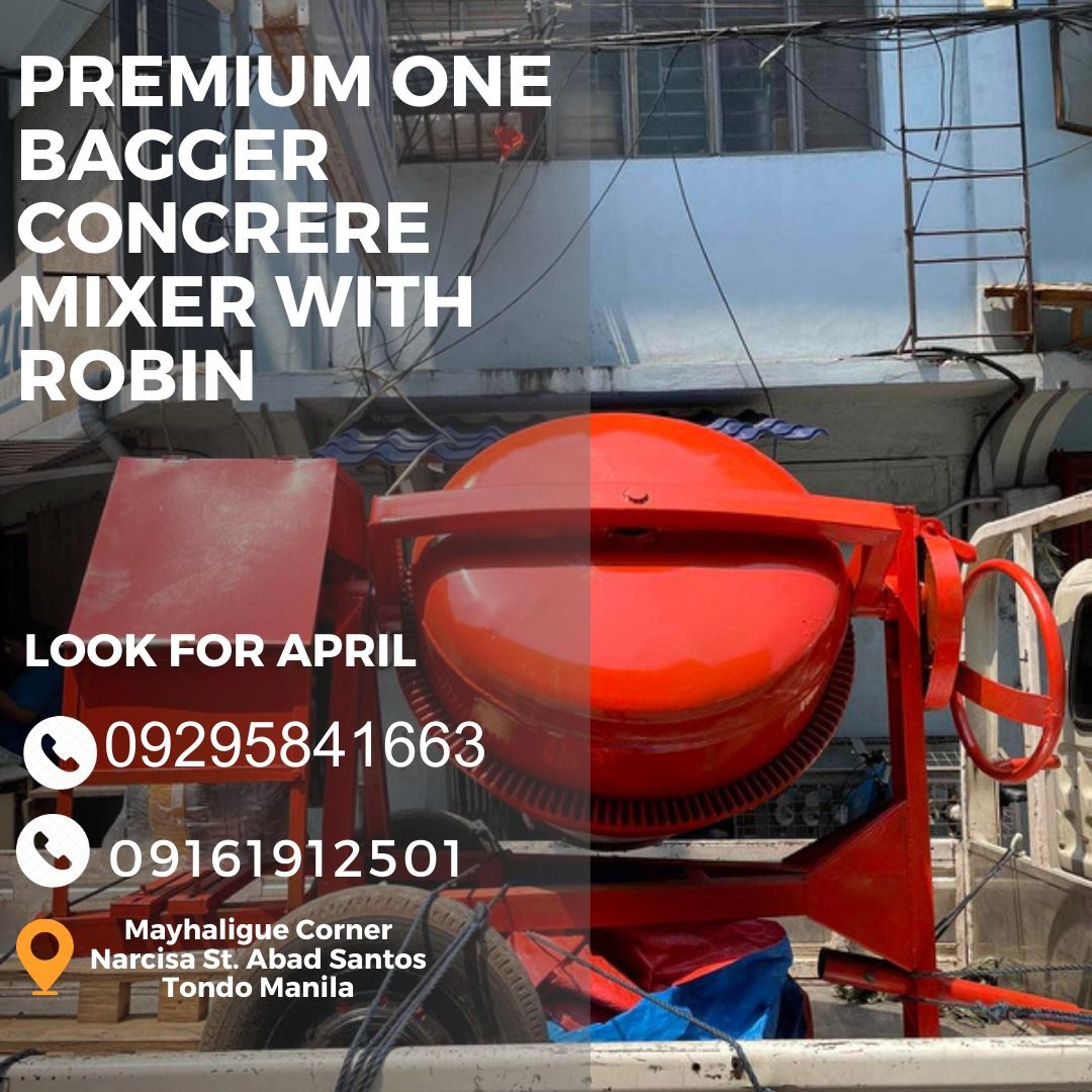 PREMIUM ONE BAGGER CONCRETE MIXER WITH ROBIN, Commercial & Industrial ...