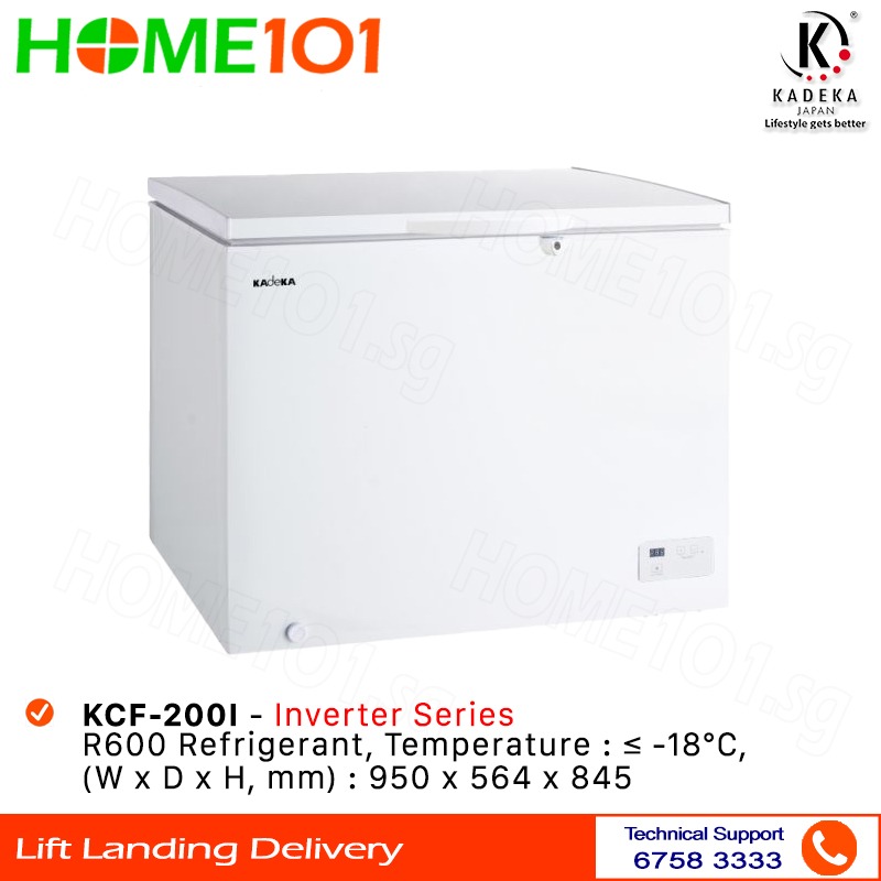 Kadeka Single Door Chest Freezer 200L KCF-200I, TV & Home Appliances, Kitchen Appliances ...