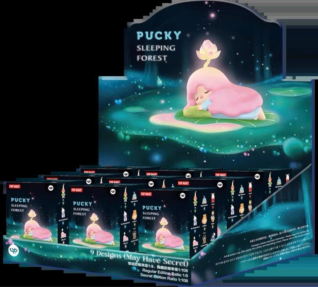 PUCKY SLEEPING FOREST POPMART / SINGLE BLIND BOX / FULL SET/ ABLE TO ...