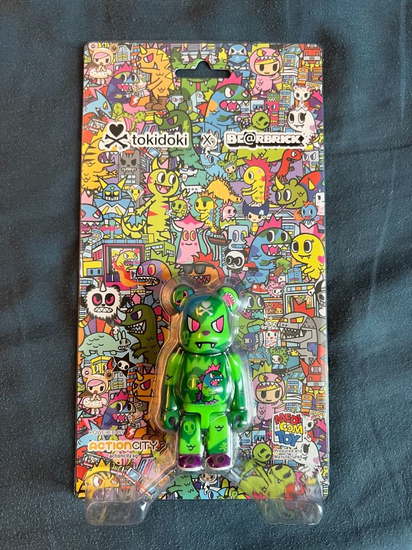 RARE Tokidoki x Action City Exclusive to Singapore Kaiju Bearbrick 100% ...