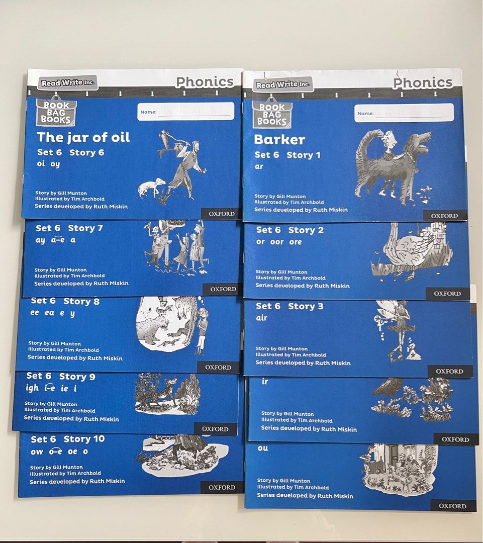 read write inc phonics set 6, 興趣及遊戲, 書本 & 文具, 教科書 - Carousell
