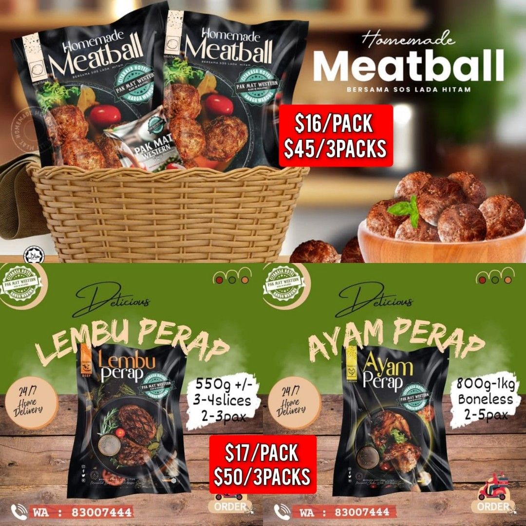 Ready Stock Pak Mat Western, Food & Drinks, Chilled & Frozen Food on ...