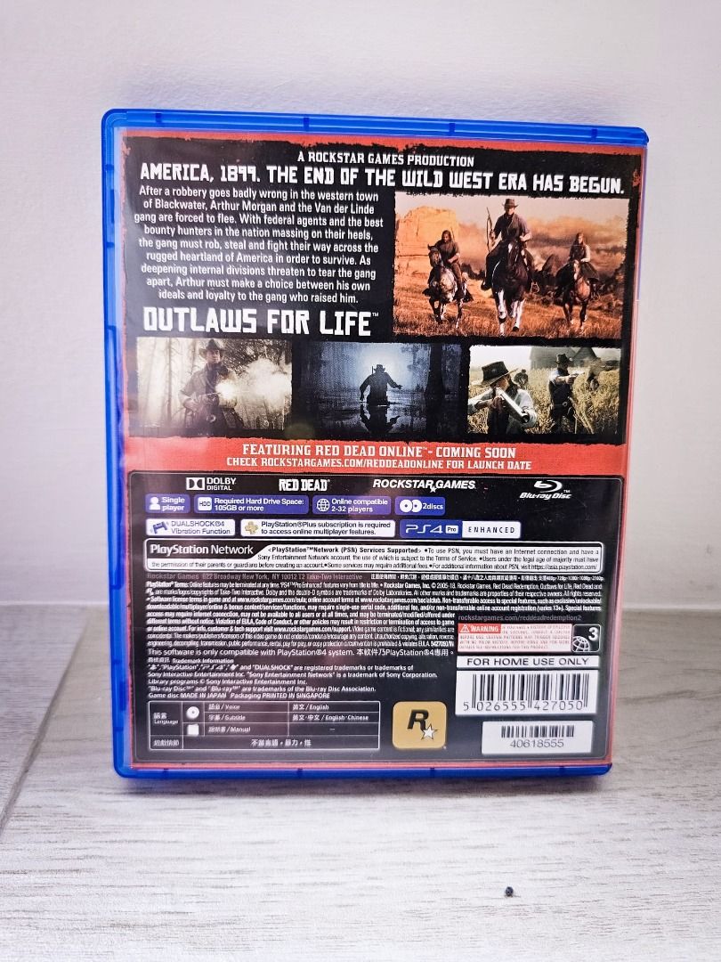 Red Dead Redemption (RDR2) PS4 / PS5 [LIKE NEW], Video Gaming, Video ...