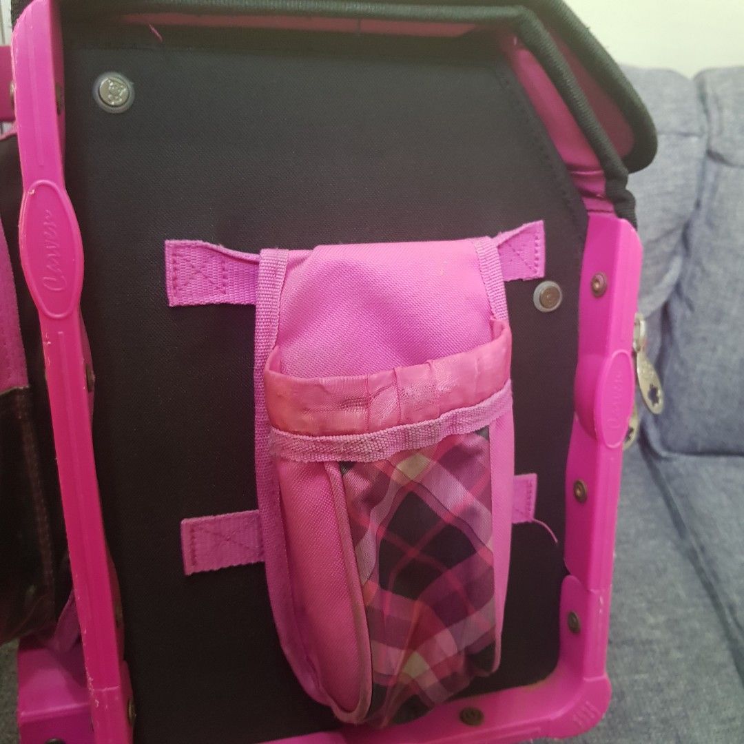 large Robby Rabbit pink trolley bag, Babies & Kids, Babies & Kids ...