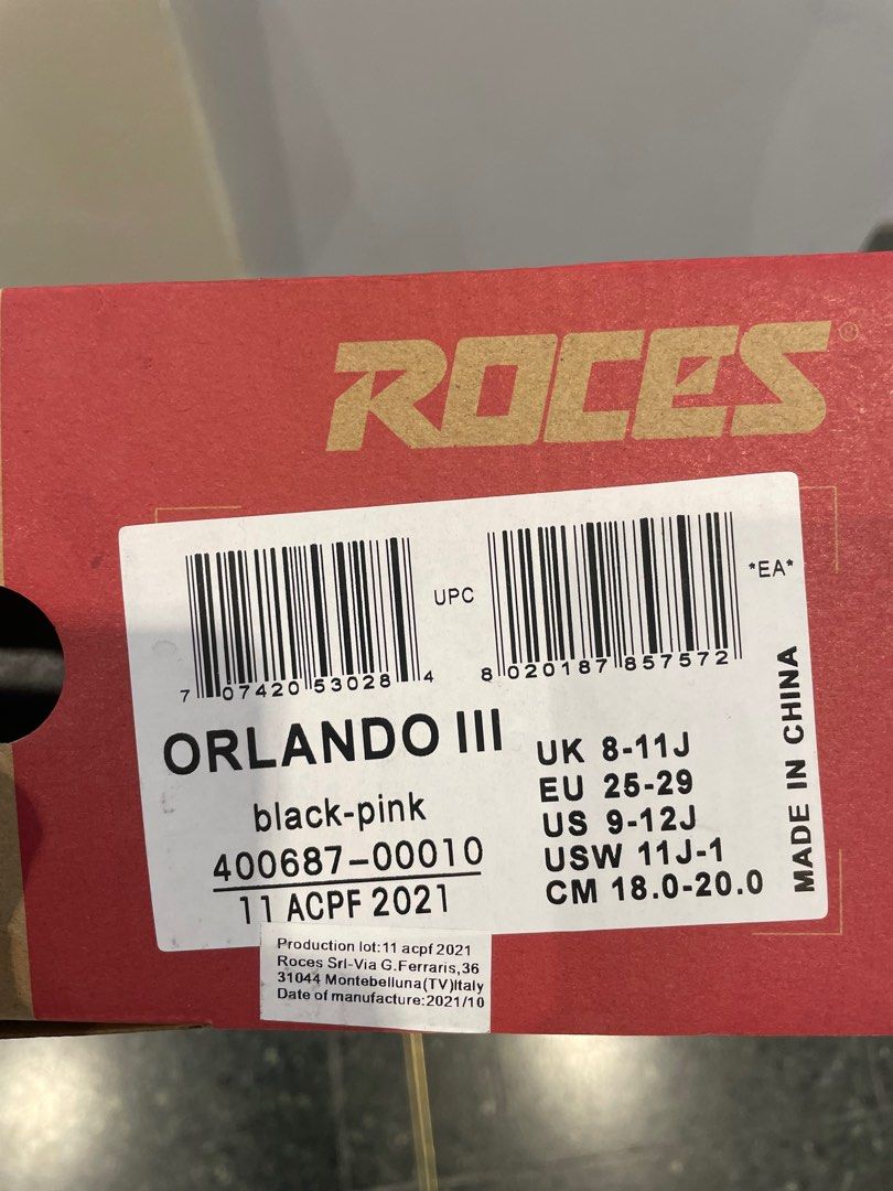 Roces Orlando III Kids | Blackpink Inline Skates / Rollerblades, Sports ...
