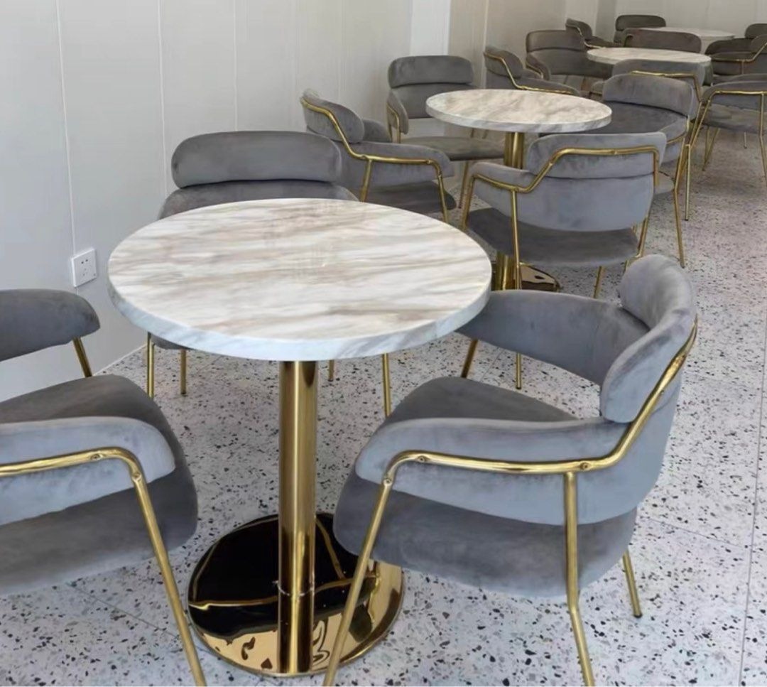 ROCKSON Modern Marble Coffee Table Set, Furniture & Home Living ...