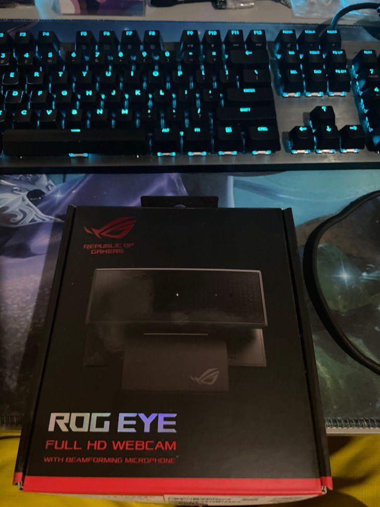 Rog Eye 60fps 1080p Cam, 電腦＆科技, 電腦周邊及配件, 網絡攝影機 - Carousell