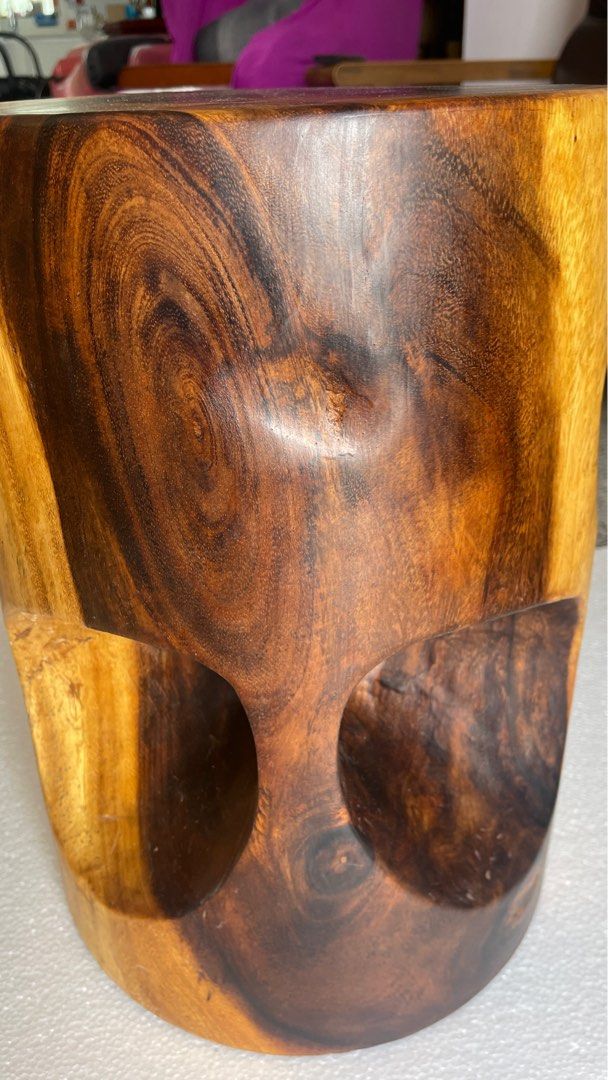 Round solid wood stood, Furniture & Home Living, Outdoor Furniture on ...
