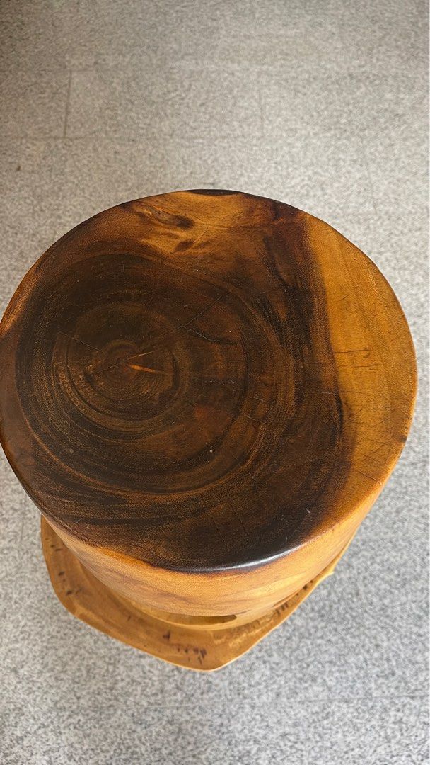 Round solid wood stood, Furniture & Home Living, Outdoor Furniture on ...