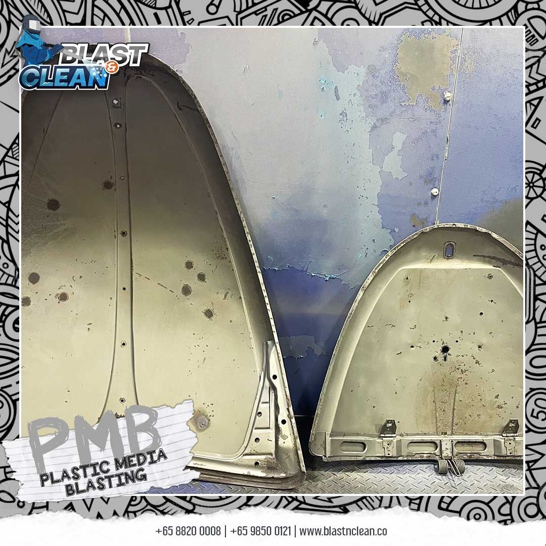 Sand Blasting - Plastic Media Blasting on Volkswagen Beetle, Car ...