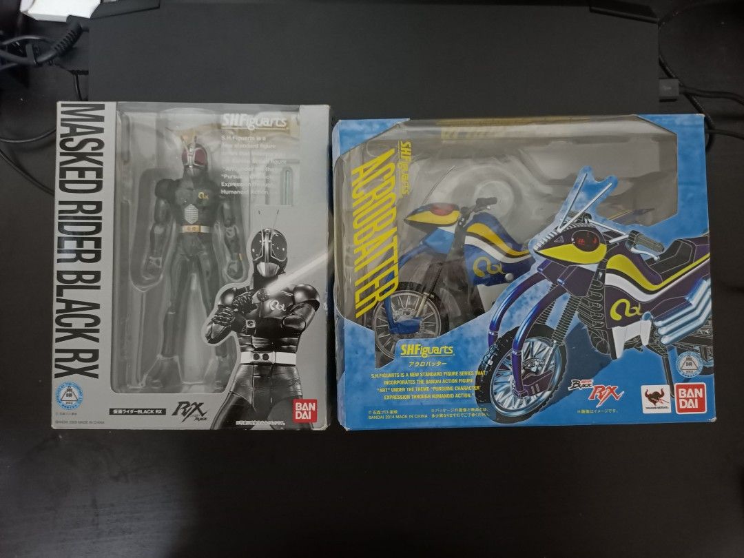 [SET] MASKED RIDER BLACK RX & ACROBATTER . SHFiguarts Kamen Rider ...