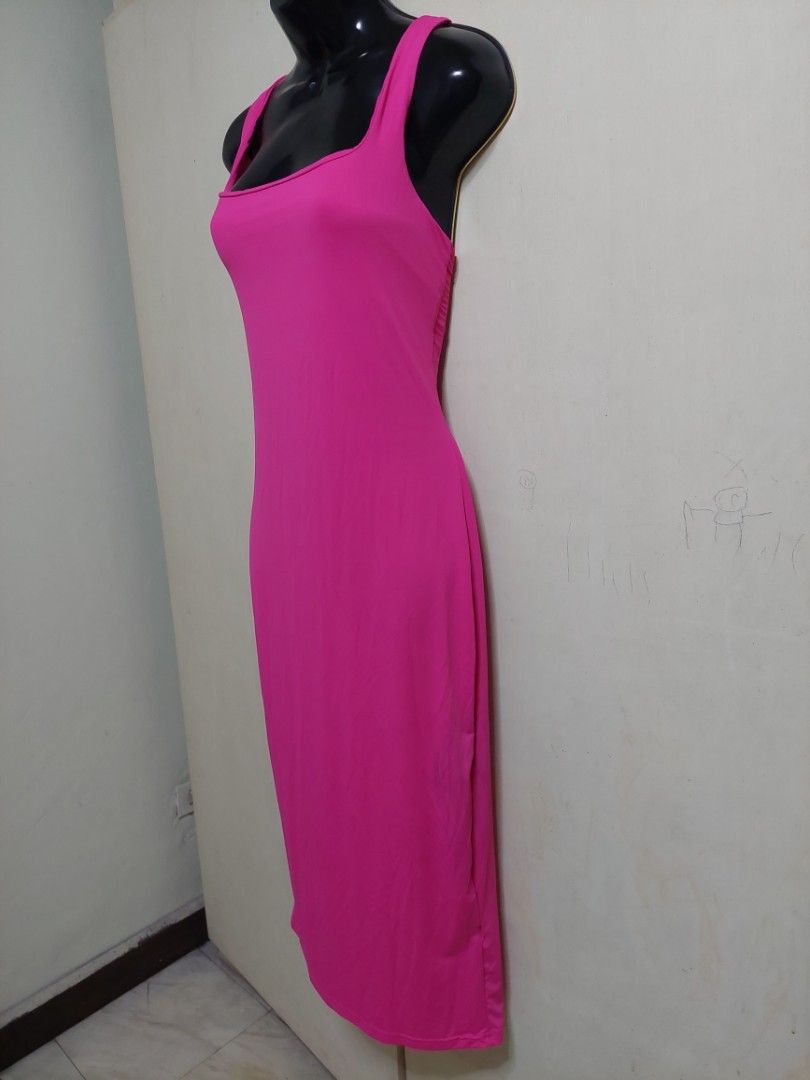 SHEIN Barbie Pink Bodycon Dress, Women's Fashion, Dresses & Sets ...