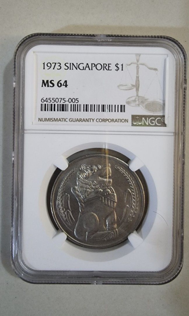 Singapore 1973 $1 NGC MS64, Hobbies & Toys, Memorabilia & Collectibles, Currency on Carousell