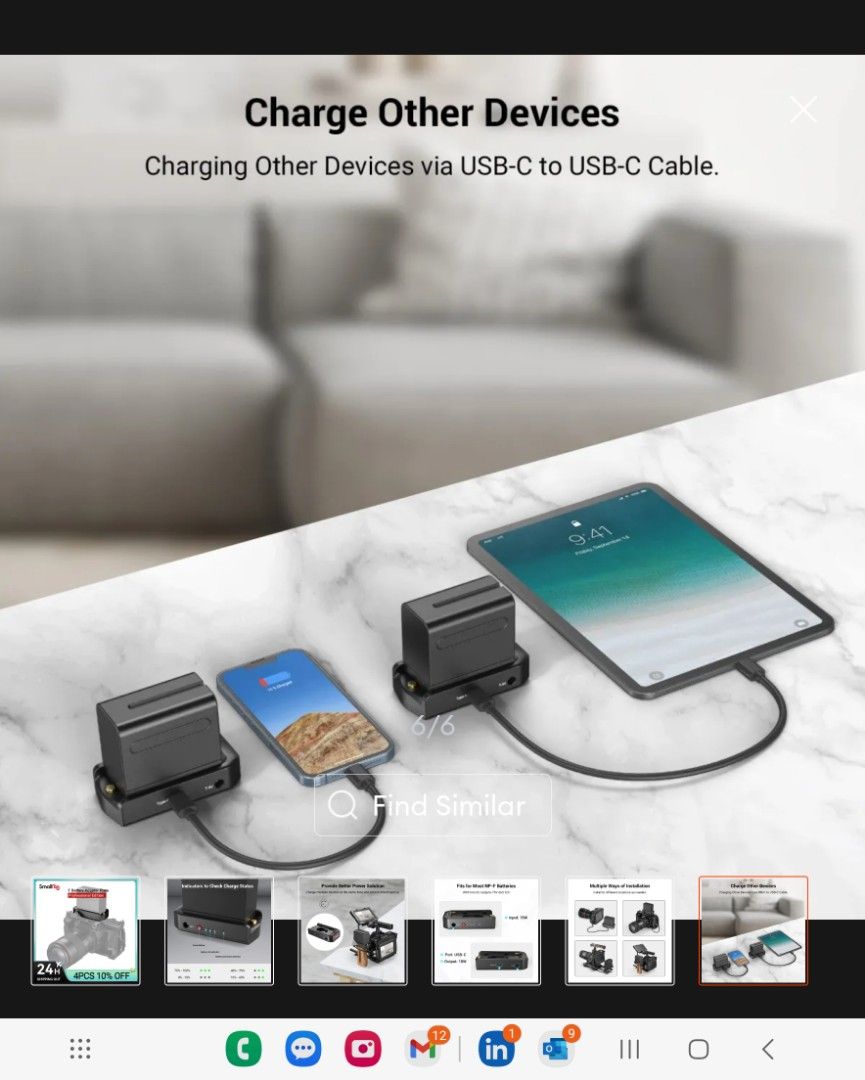 Smallrig NP-F Battery adapter plate professional edition 3168 ...