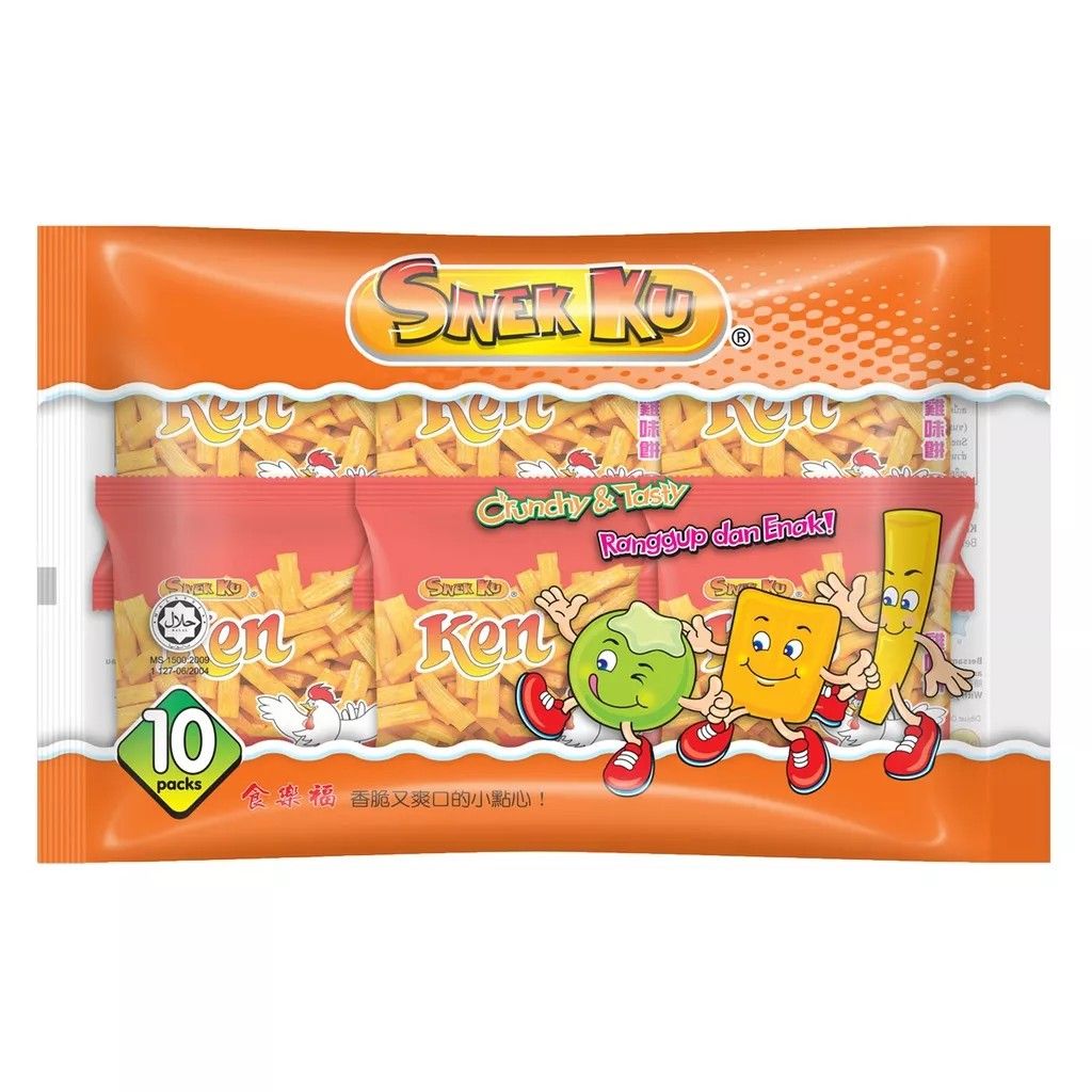 Snek ku Ken chicken flavoured crackers snack tidbits old school ...