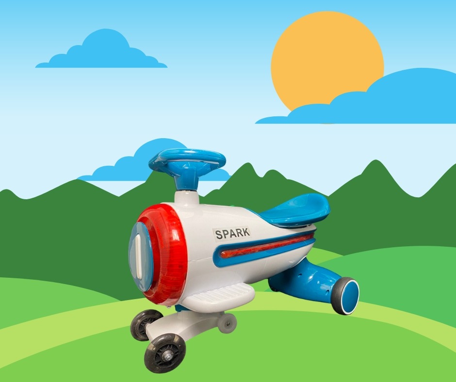 SPARK TOY Airplane Swing Car (WHITE) on Carousell