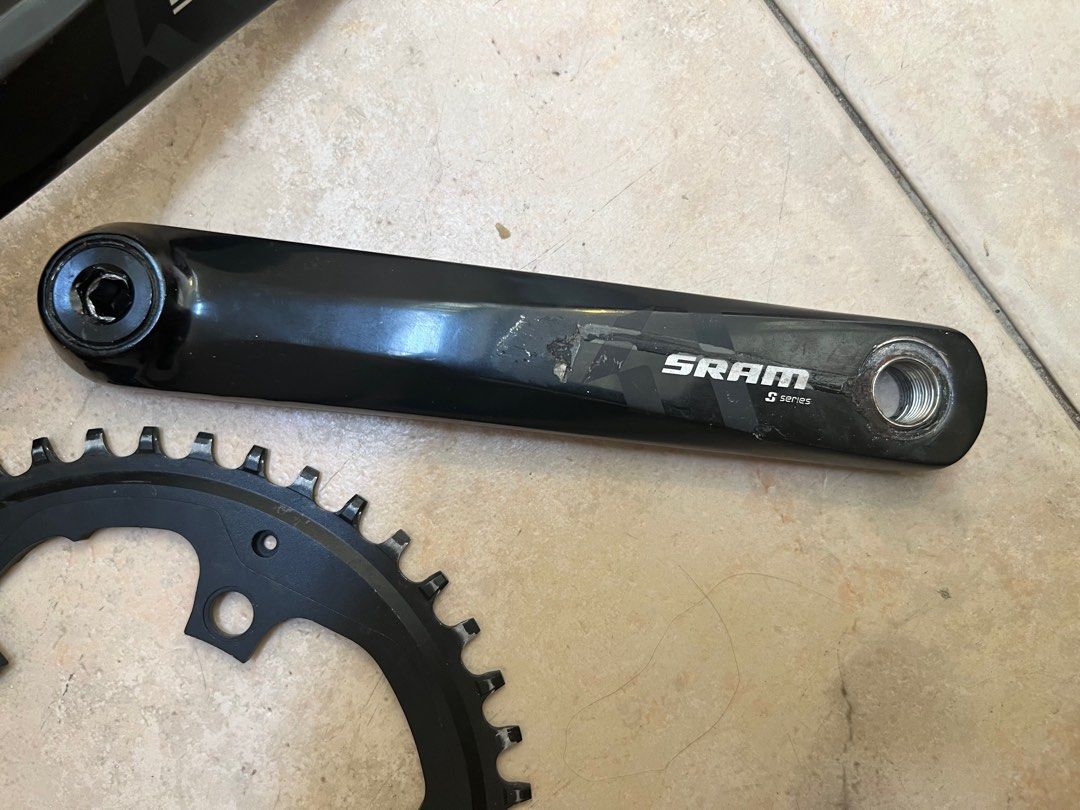 SRAM S1000 crankset with 44t chainring, Sports Equipment, Bicycles ...