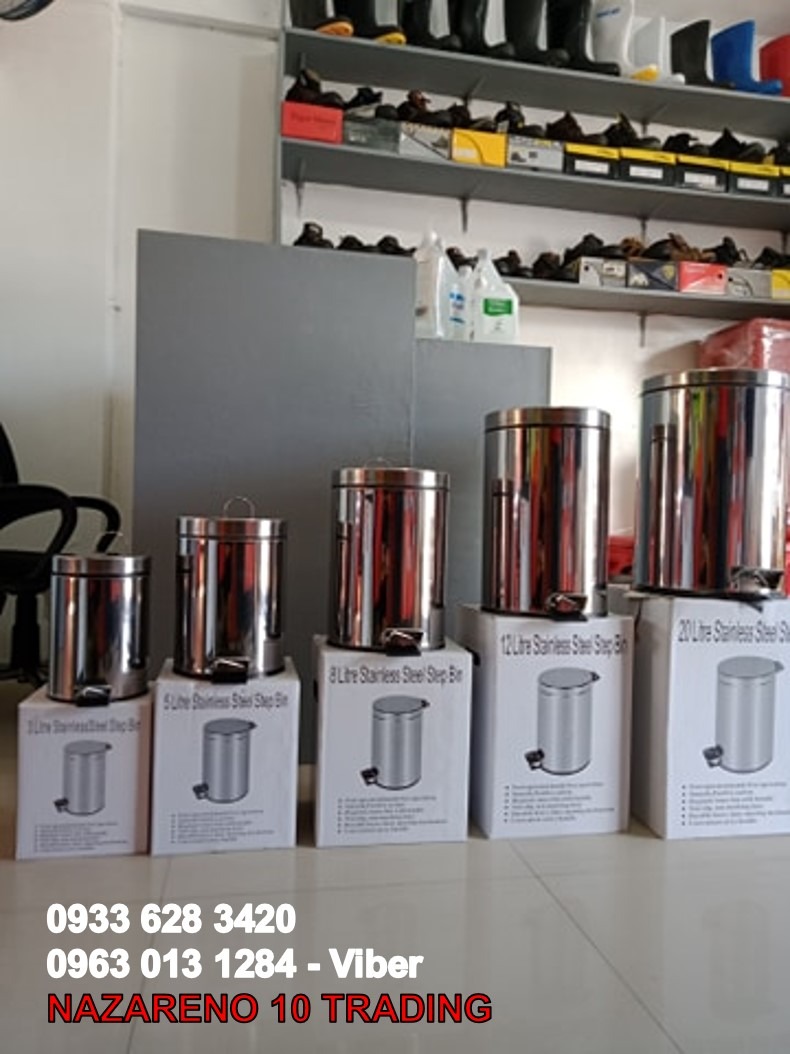 Stainless Trash Bin, Furniture & Home Living, Cleaning & Homecare ...