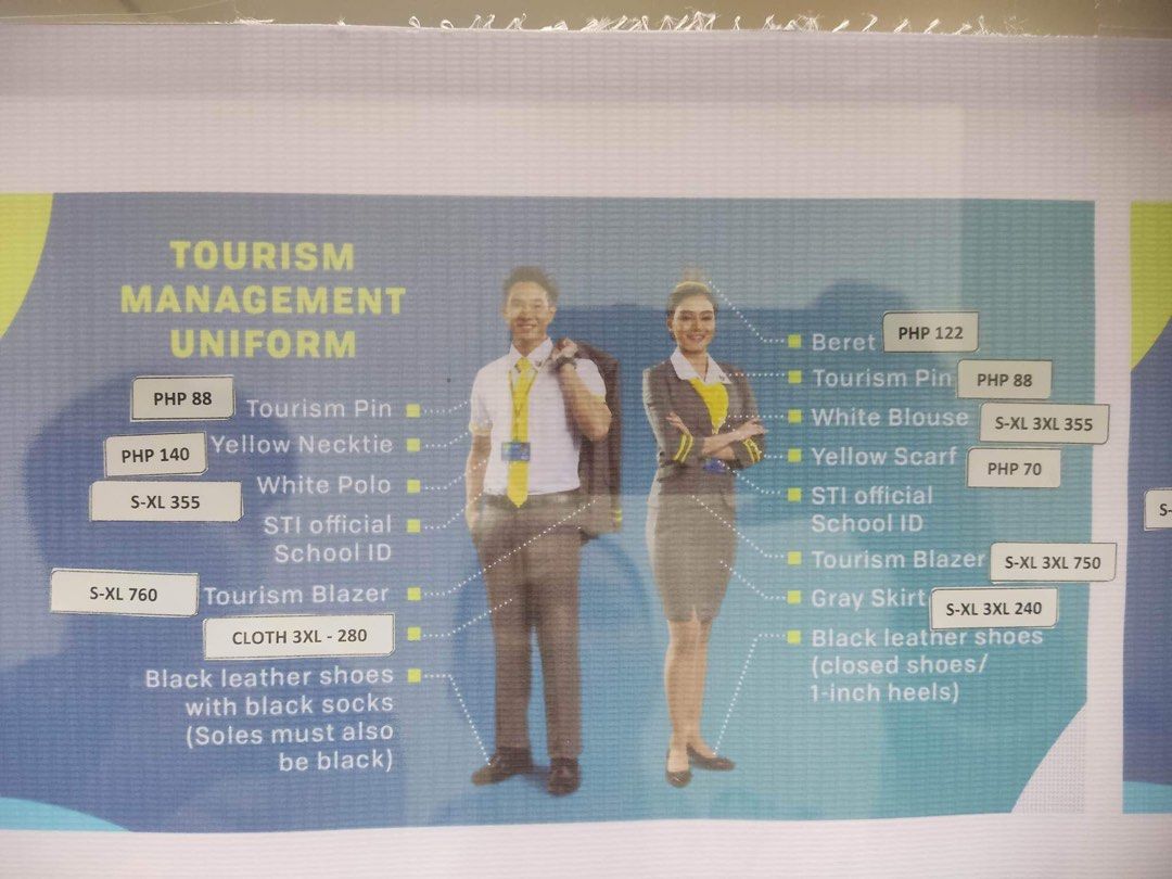 STI Tourism Uniform Female Set (Large), Women's Fashion, Dresses & Sets ...