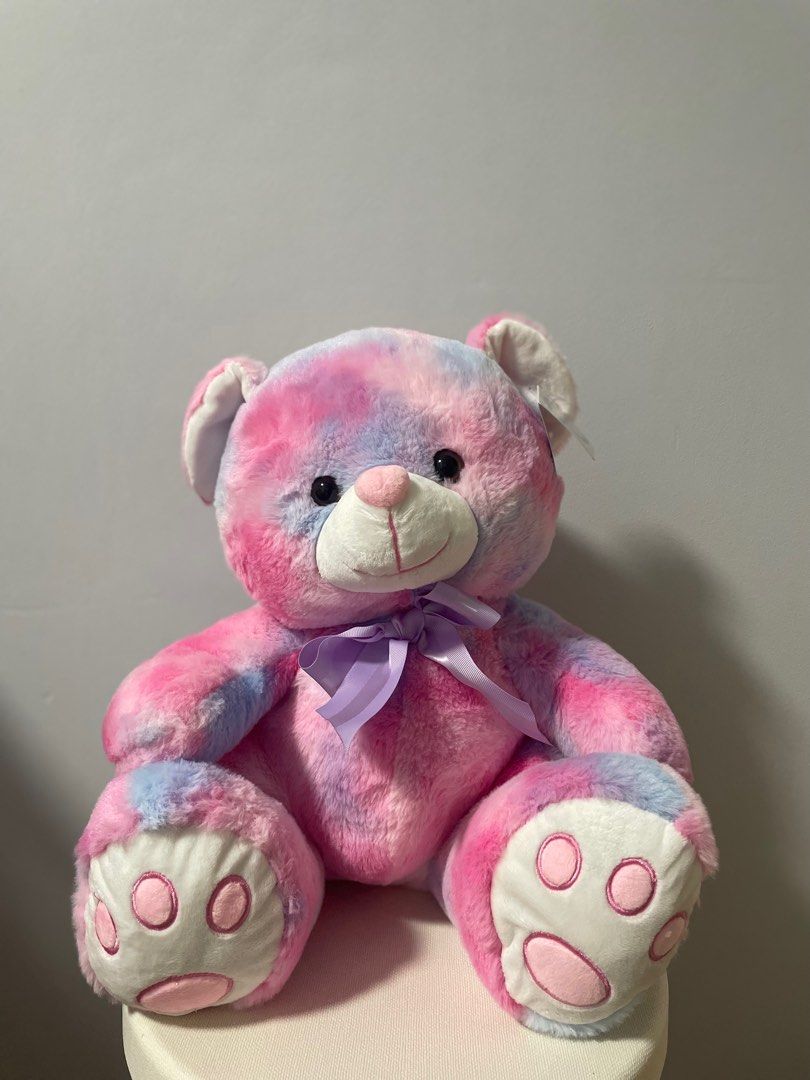 Sun Toys Sitting Colorful Bear Plush (14"), Hobbies & Toys, Toys ...