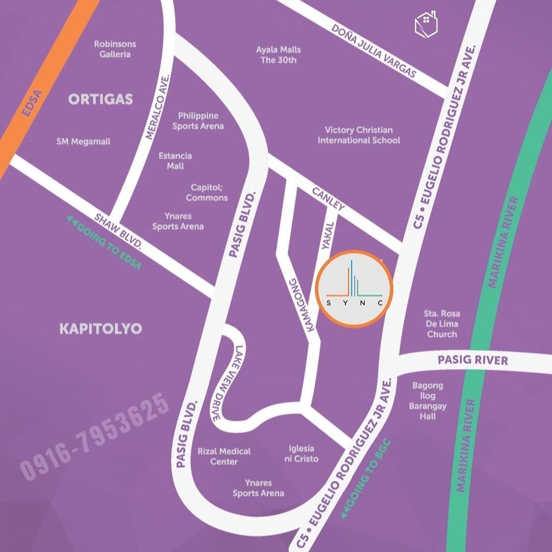 For Sale Pre-Selling Condominium Studio at C-5 Bagong Ilog Pasig Near ...