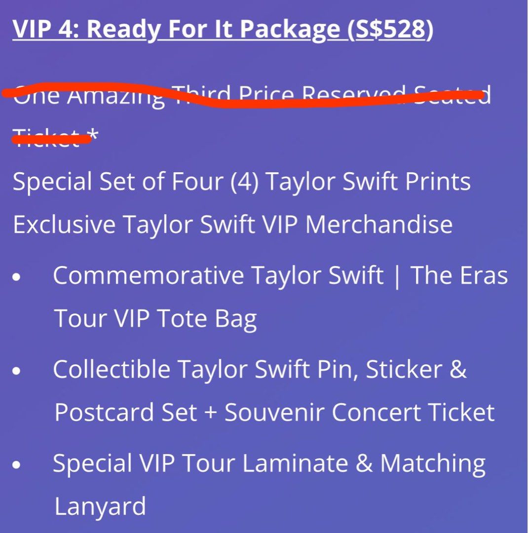 Taylor Swift Eras Tour VIP Merchandise Box, Hobbies & Toys, Memorabilia ...