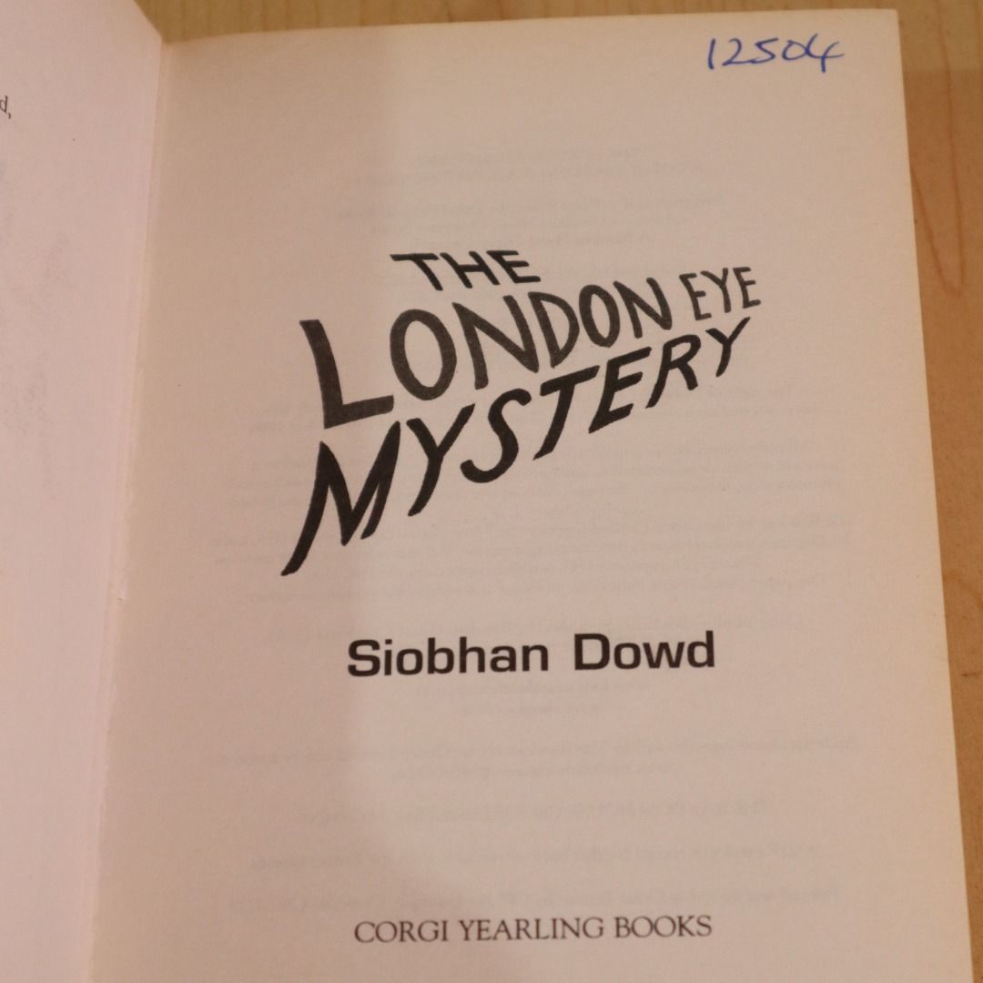 The London Eye Mystery - Siobhan Dowd on Carousell