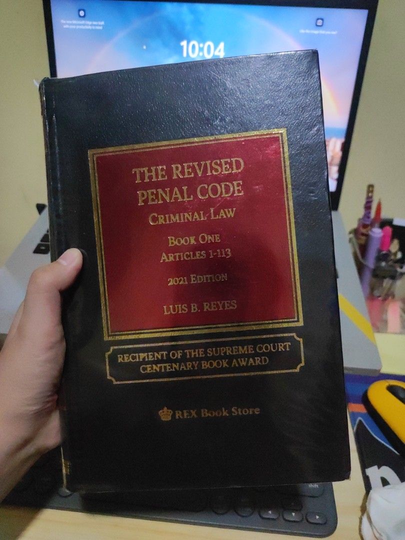 The Revised Penal Code Criminal Law Book 1 Hobbies And Toys Books