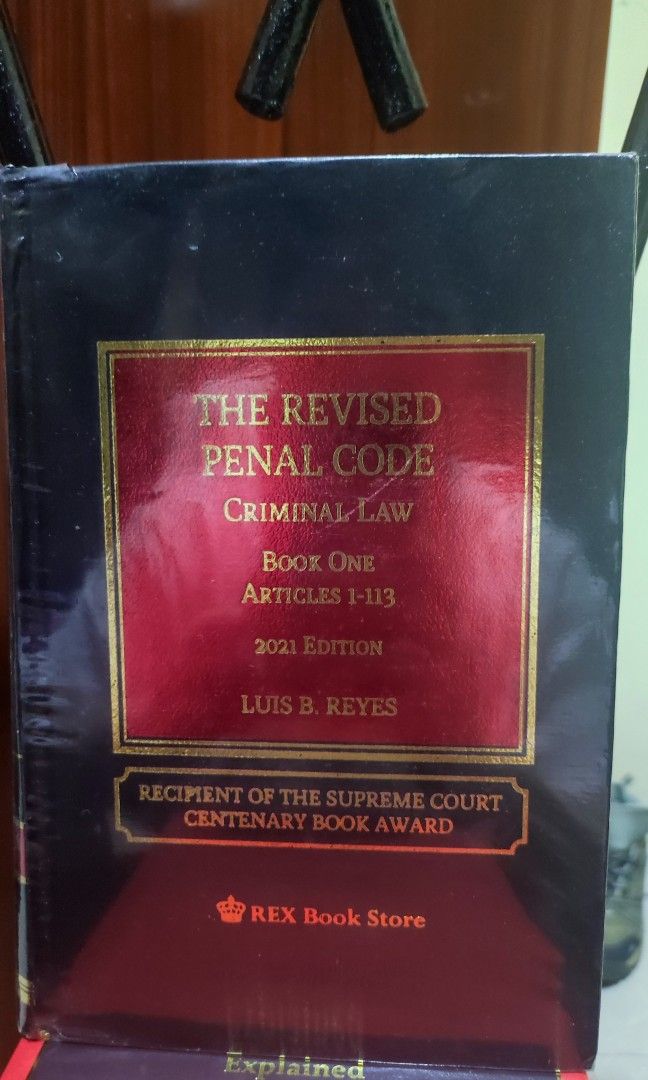 The Revised Penal Code Criminal Law Book 1 Hobbies And Toys Books