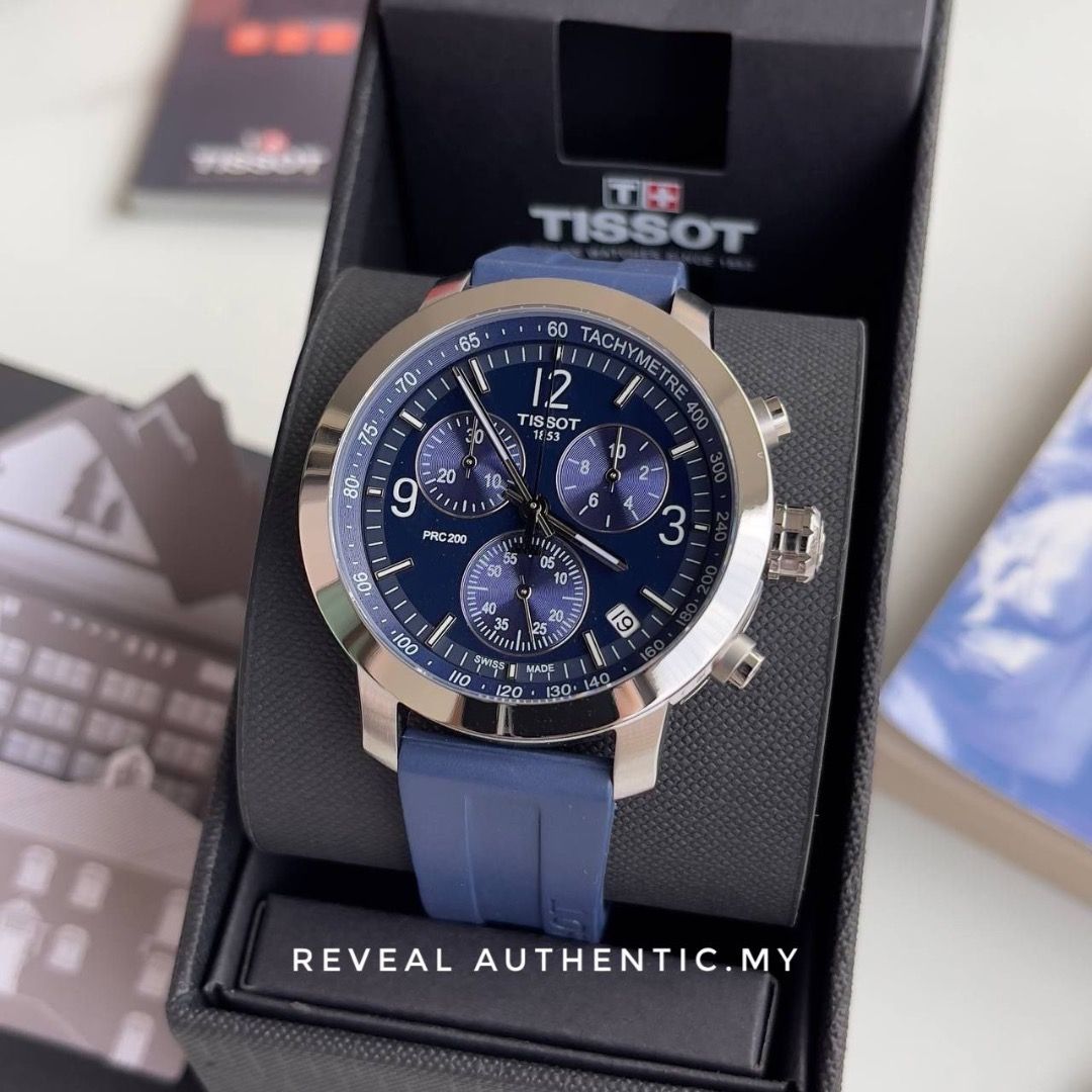 Tissot T-Sport Tachymeter PRC 200 Chronograph Quartz T114.417.17.047.00, Men's Fashion, Watches ...