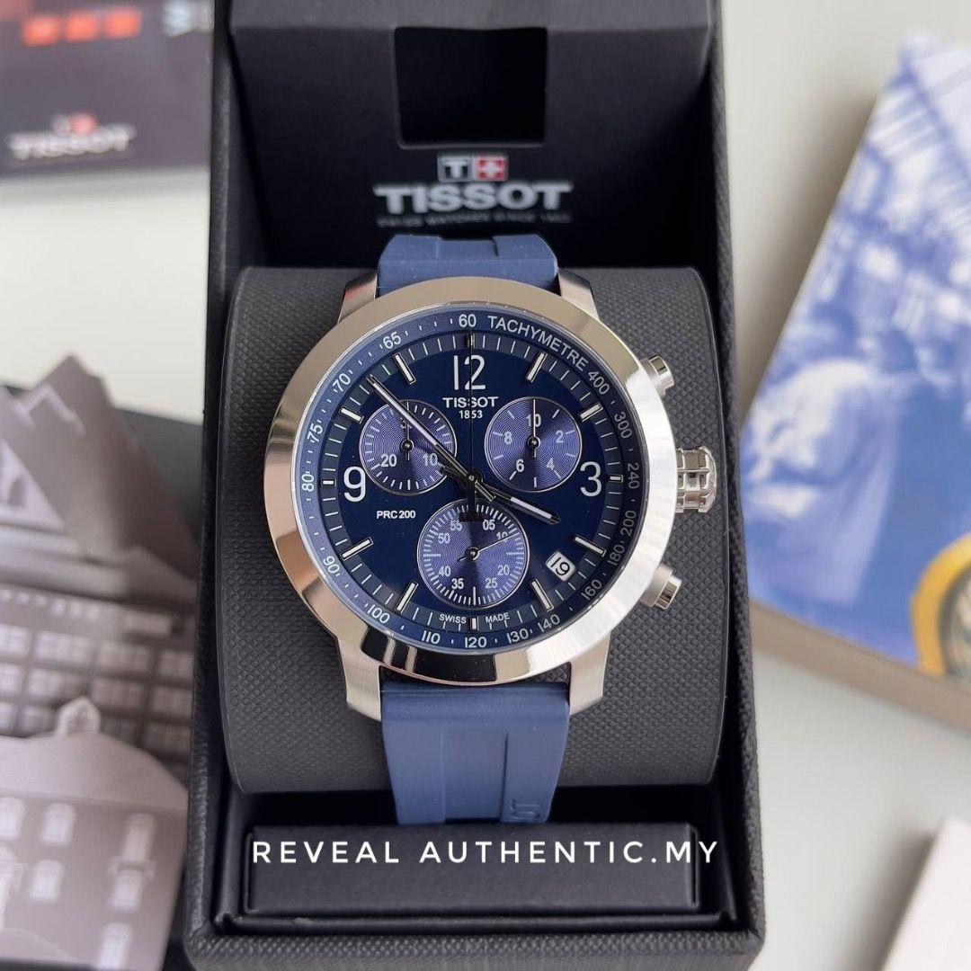 Tissot T-Sport Tachymeter PRC 200 Chronograph Quartz T114.417.17.047.00, Men's Fashion, Watches ...