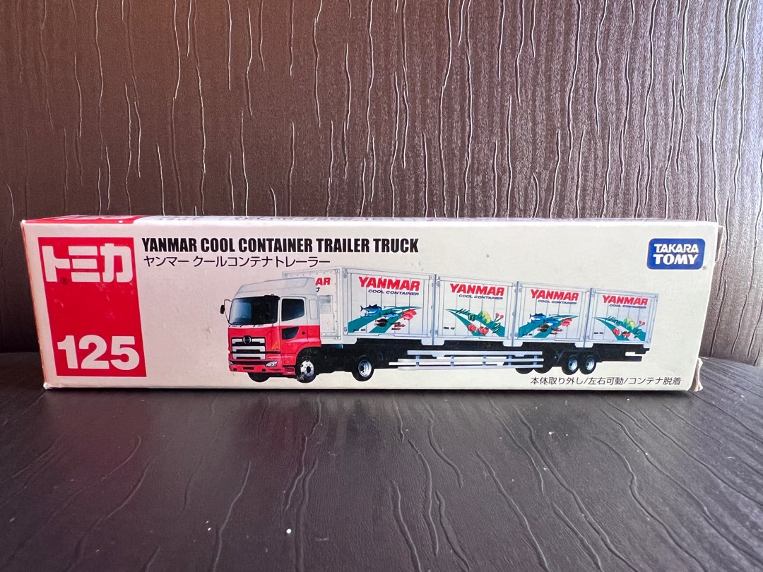 TOMICA 125 Yanmar Cool Container Trailer Truck, Hobbies & Toys ...