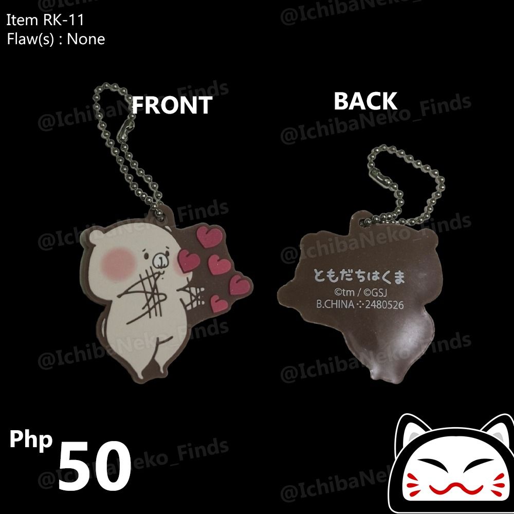 Tomodachi Wa Kuma Rubber Keychain, Hobbies & Toys, Toys & Games on ...