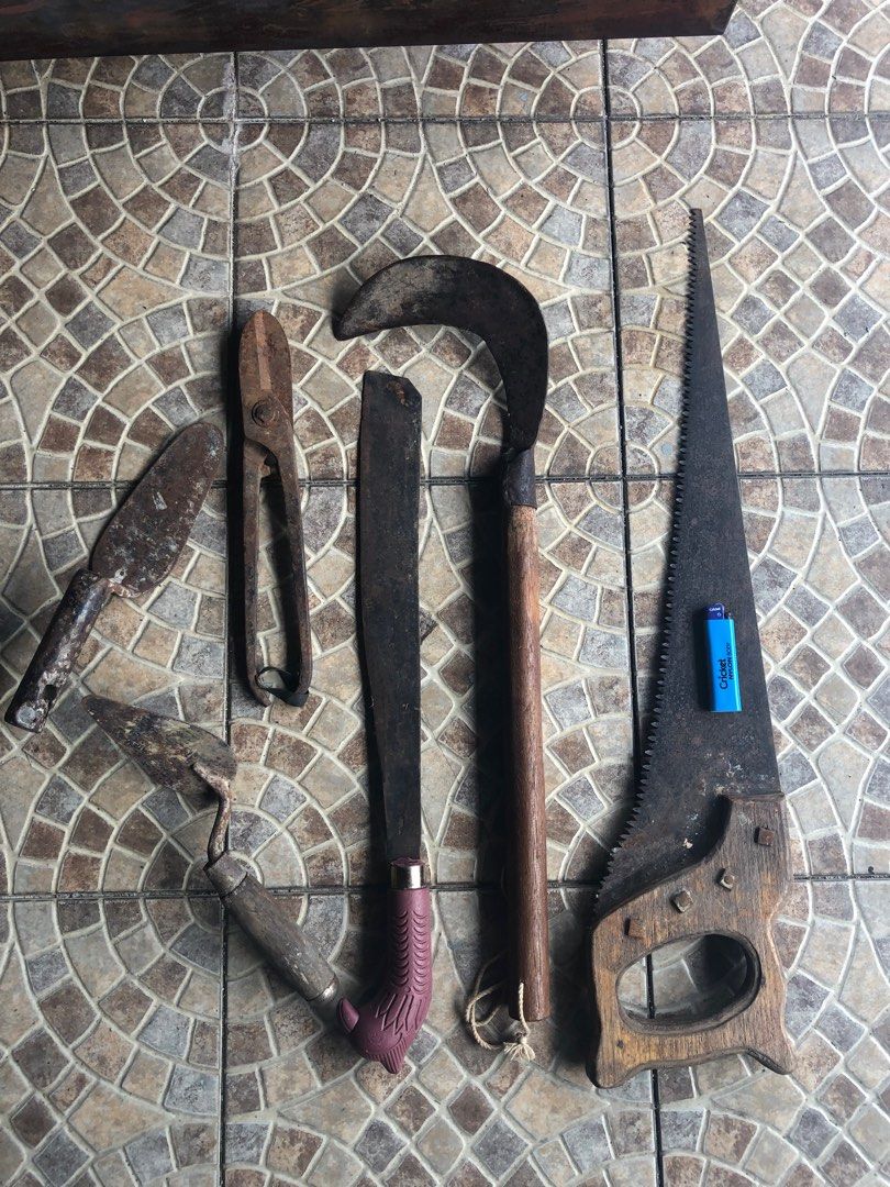 tools alatan lama gergaji germany sabit parang dll, Hobbies & Toys ...