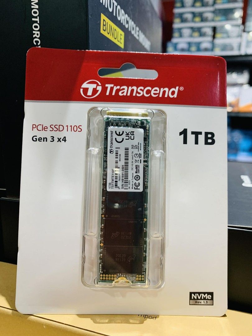 Transcend 1TB PCIE M.2 SSD 110S NVMe TS1TMTE110S, Computers & Tech ...