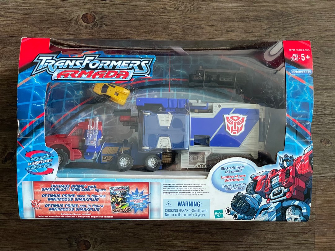 Transformers armada Optimus prime sparkplug mini-con hasbro superlink ...