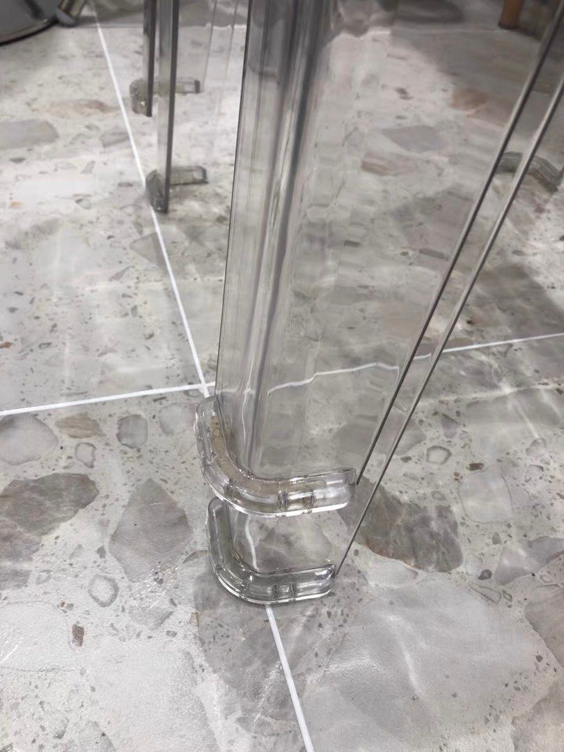 Transparent square plastic stool, Furniture & Home Living, Furniture ...