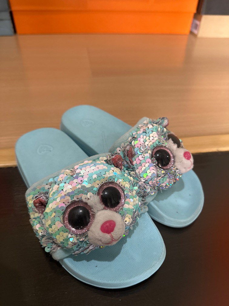TY brand animal sequin slides, Babies & Kids, Babies & Kids Fashion on ...