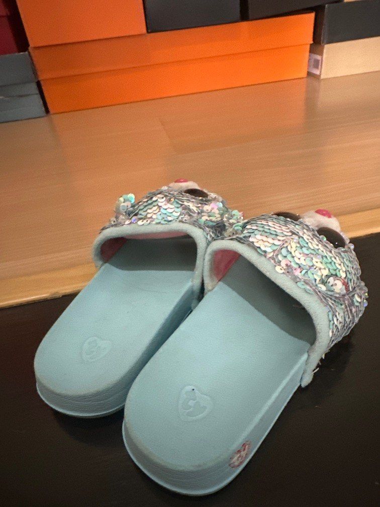 TY brand animal sequin slides, Babies & Kids, Babies & Kids Fashion on ...